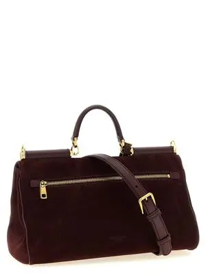 Dolce & Gabbana Medium Suede 'my Sicily' Handbag - Multicolor
