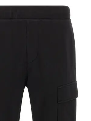 C.P. COMPANY Diagonal Raised Fleece' Pants With Lens Detail