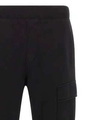 C.P. COMPANY Diagonal Raised Fleece' Pants With Lens Detail