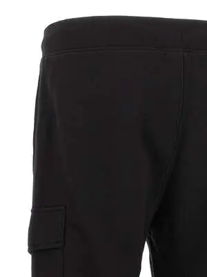 C.P. COMPANY Diagonal Raised Fleece' Pants With Lens Detail