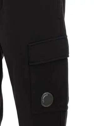 C.P. COMPANY Diagonal Raised Fleece' Pants With Lens Detail
