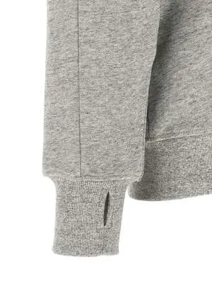 C.P. COMPANY Diagonal Raised Fleece Sweatshirt And Lens Detail - Gray