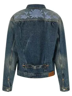 Kenzo Floral Embroidery Denim Jacket