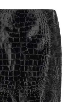 ERMANO SCERVINO Ermanno Scervino Coconut Print Sheath Skirt With Lace