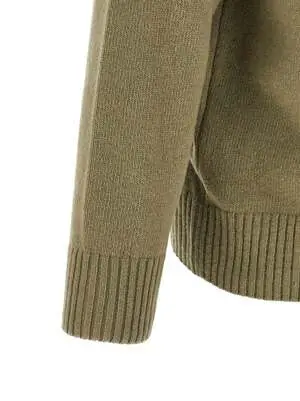 C.P. COMPANY Lambswool Grs' Cardigan With Lens Detail
