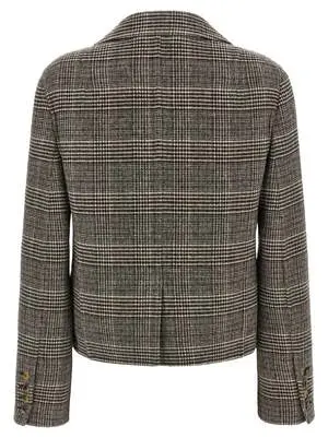 ERMANO SCERVINO Ermanno Scervino Blazer Cropped Check