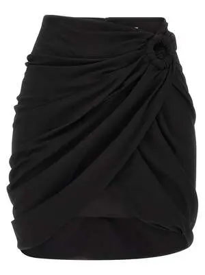 Isabel Marant Étoile Sabrina' Skirt With Asymmetrical Draping - Black