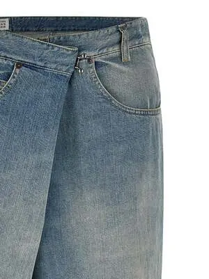 MAISON MARGIELA Wrap' Asymmetric Closure Jeans