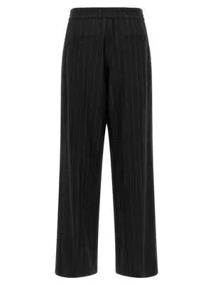 Brunello Cucinelli Micro Sequin Pinstripe Pants
