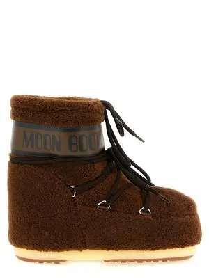 Moon Boot Icon Low Fleece Ankle Boots - Brown