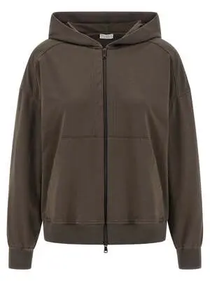 Brunello Cucinelli Monile Hoodie - Brown