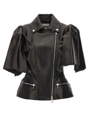 Alexander McQueen Bow Knot' Biker Vest
