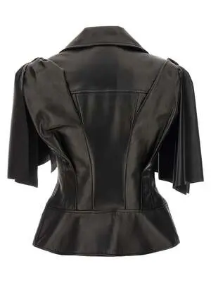 Alexander McQueen Bow Knot' Biker Vest