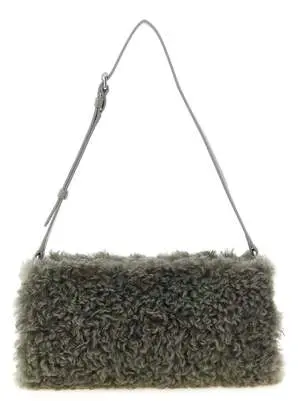 Stella McCartney Shearling Clutch - Gray
