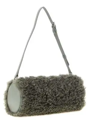 Stella McCartney Shearling Clutch - Gray