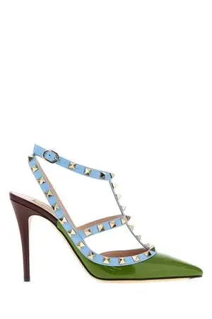 Valentino Garavani Leather Rockstud Pumps - Multicolor
