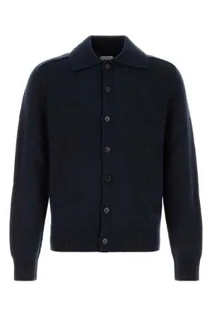 Burberry Midnight Stretch Cashmere Blend Cardigan - Blue