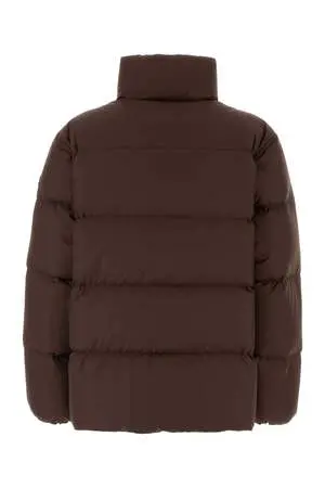 Moncler Chocolate Polyester Vivantesse Down Jacket