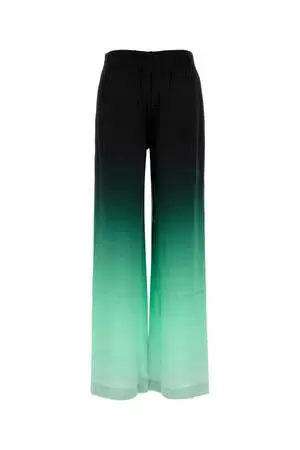 Casablanca Embroidered Satin Wide-leg Pant