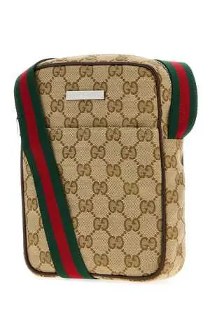 Gucci Gg Fabric Small Tag Crossbody Bag