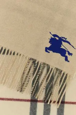 Burberry Sand Cashmere Reversible Scarf