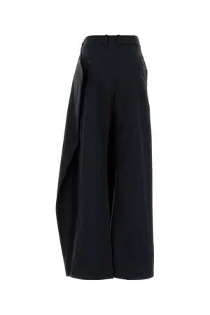 JW Anderson Navy Poplin Wide-leg Pant