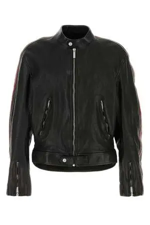 Gucci Leather Jacket - Black