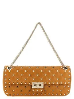 Valentino Garavani G. 'rockstud Spike' Medium Shoulder Bag - Orange