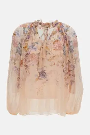 Zimmermann Valiant Billow Blouse - Multicolor
