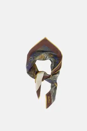 Max Mara Silk Twill Maxi Square Scarf - Multicolor