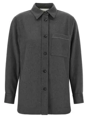 Peserico Punto Luce' Overshirt - Gray