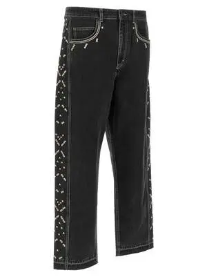 Isabel Marant Étoile Marant 'jorian' Jeans With Embroideries