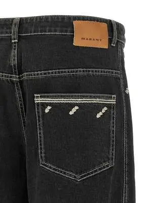 Isabel Marant Étoile Marant 'jorian' Jeans With Embroideries