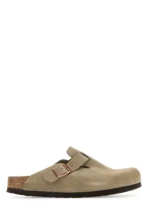 BIRKENSTOCK Birkenstock Unisex Suede Boston Slippers Grey