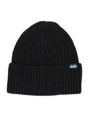 KAVU Ribbed Knit Cuffed Beanie - Nero