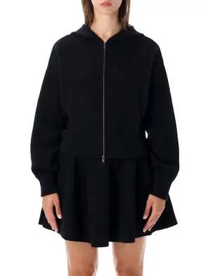 LISA YANG Cashmere Zip-front Hooded Sweater