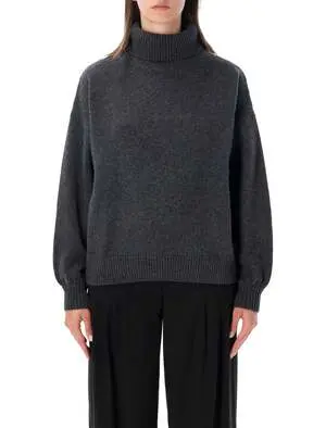 SESSUN Wool Turtleneck Sweater - Grigio