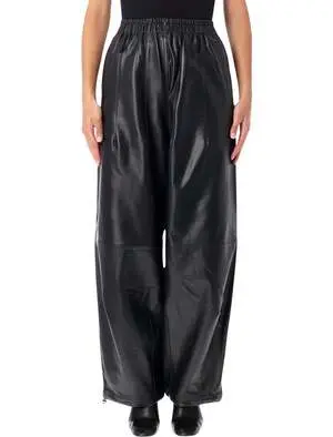 THE FRANKIE SHOP Wide-leg Leather Trousers