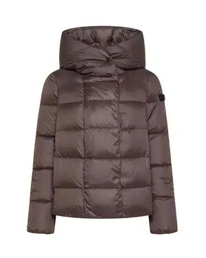 Peuterey Hooded Puffer Jacket - Chicory Coffee
