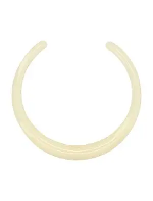 TOTEME Sculpted Translucent Resin Curved Necklace - Buttercup