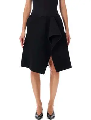 TOTEME Asymmetrical Wrap Midi Skirt