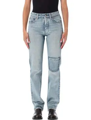 MAISON MARGIELA High-rise Straight-leg Jeans With Patch Pocket