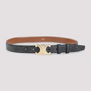 Celine Medium 25mm Leather Belt - Brown