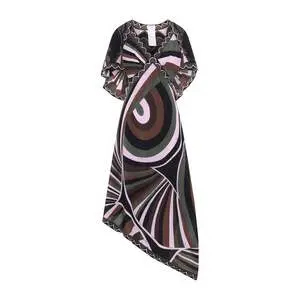 Emilio Pucci Printed Silk Long Dress - Multicolour