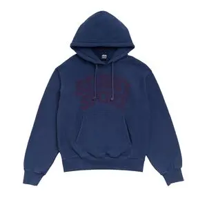 StÜssy Block Sport Hoodie Garment Dyed 'midnight - Blue