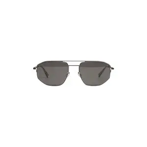 Mykita X Maison Margiela Mmcraft017 Sunglasses Sand/darkgrey Solid - Black