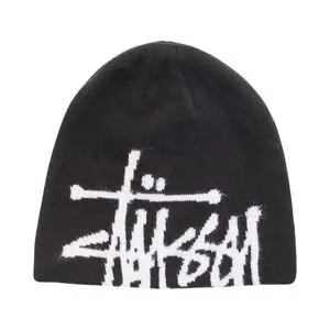 StÜssy Brushed Out Basic Skullcap - Black