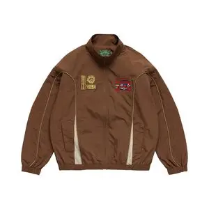 DENIM TEARS Diaspora Flag Track Jacket - Brown