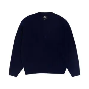 StÜssy Waffle Cashmere Sweater 'deep Navy - Blue