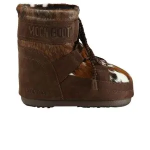 Moon Boot Wmns Icon Cow Boot Low Cocoa